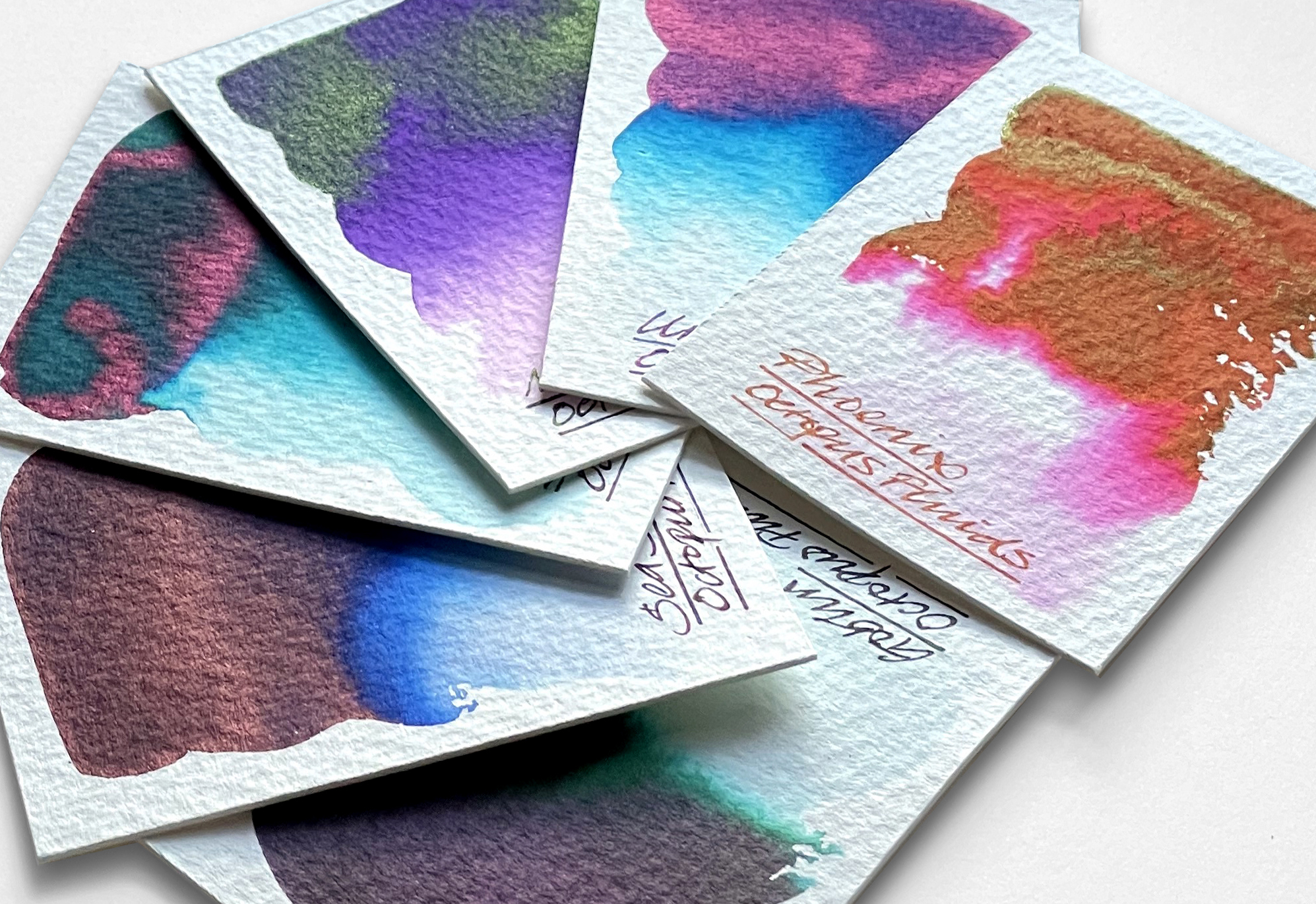 Octopus Fluids Sheening Inks Review – FOUNTAIN PEN INK ART