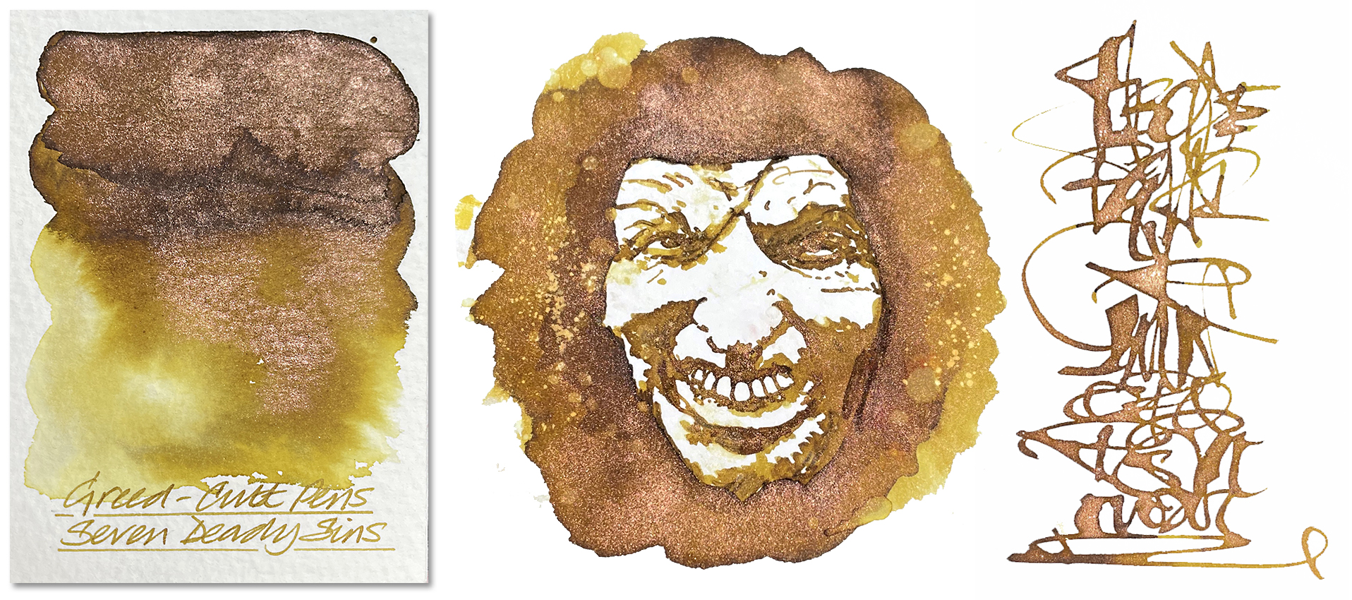 Cult Pens Seven Deadly Sins Swatch Tests – FOUNTAIN PEN INK ART