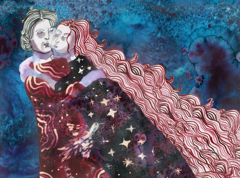 Elle Tennyson – The Queen of Bleach and Diamine – FOUNTAIN PEN INK ART