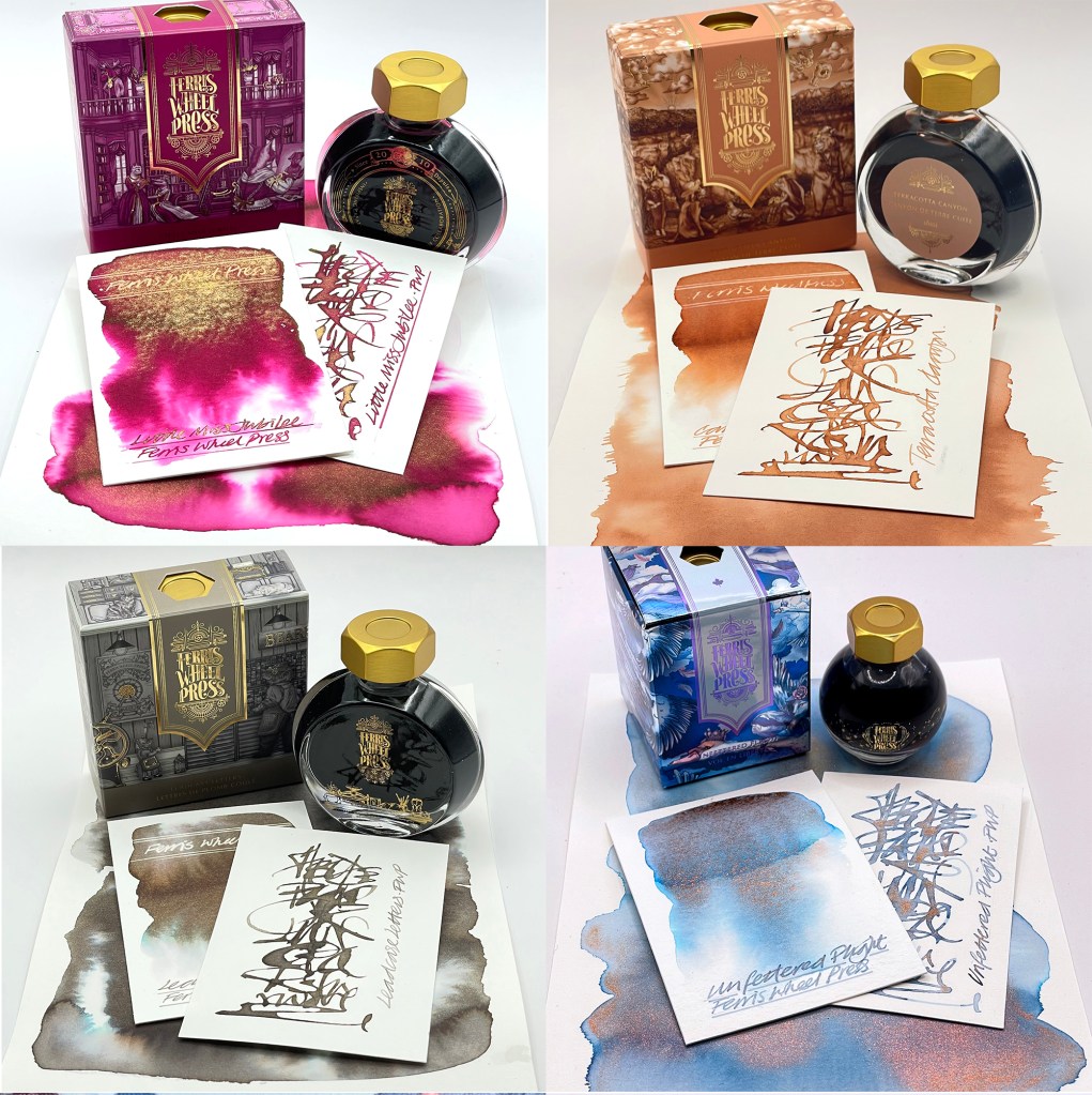Ferris Wheel Press swatch testing 2024 – FOUNTAIN PEN INK ART