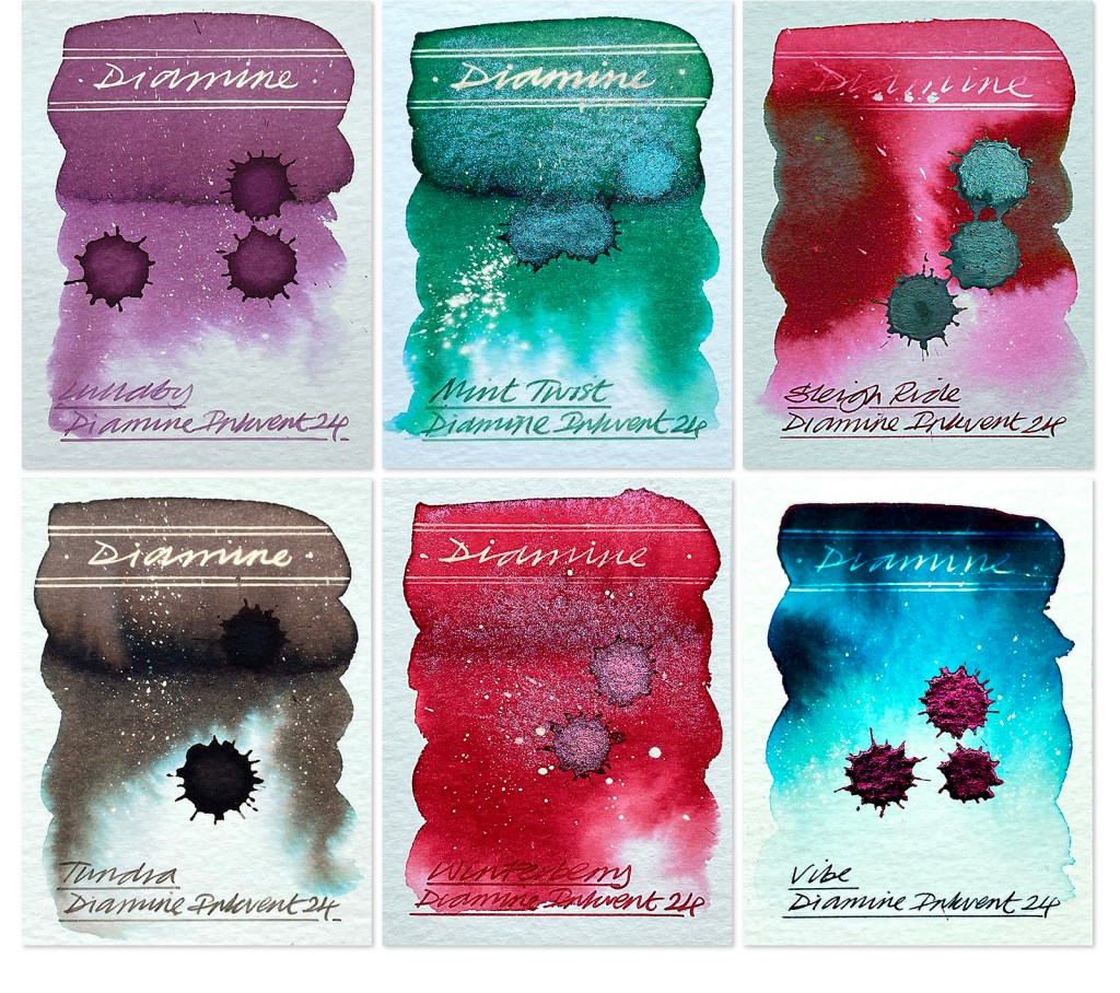 A Brief Review of the Diamine Inkvent Calendar 2024 – FOUNTAIN PEN INK ART