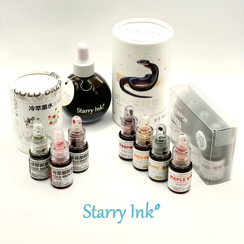 Starry Ink: Mood Tail, Cold Brew and Sodapop Inks Review – FOUNTAIN PEN ...