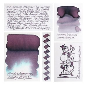 Diamine Reddit Lady Grey Ink Project – FOUNTAIN PEN INK ART