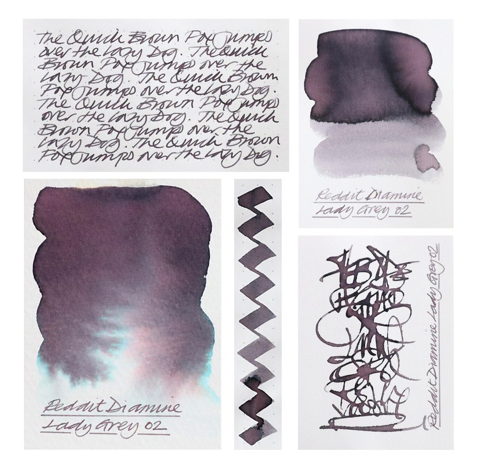 Diamine Reddit Lady Grey Ink Project – FOUNTAIN PEN INK ART
