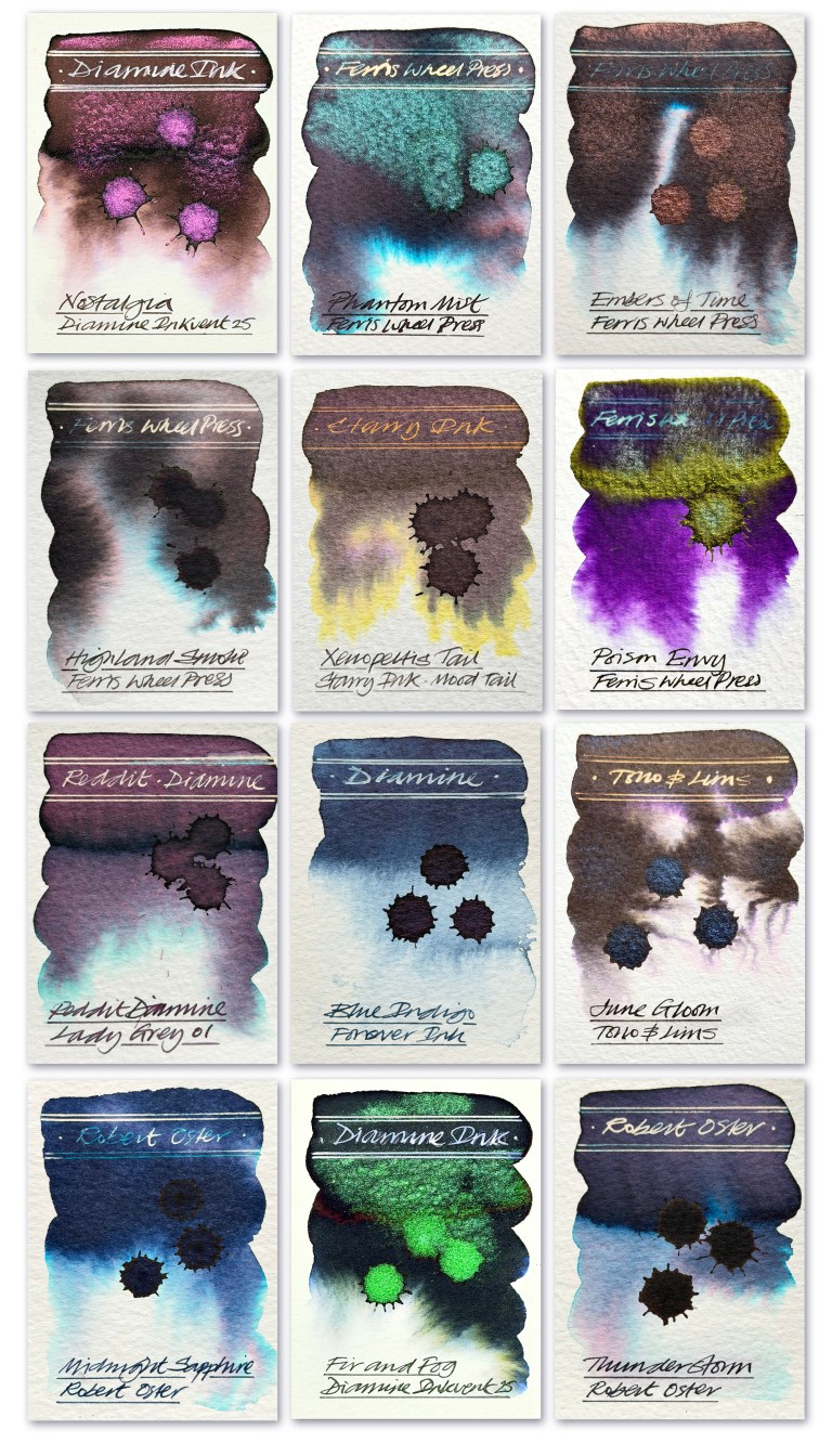 Project Review and My top 12 inks of 2025 – FOUNTAIN PEN INK ART